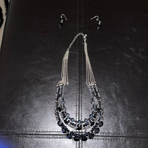 Accessories | New Contemporary Beads Necklace And Earring Set Hematite ...